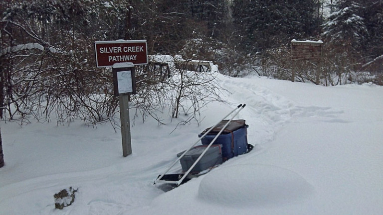 Winter Camping on the Silver Creek Pathway – Luther, Michigan ...
