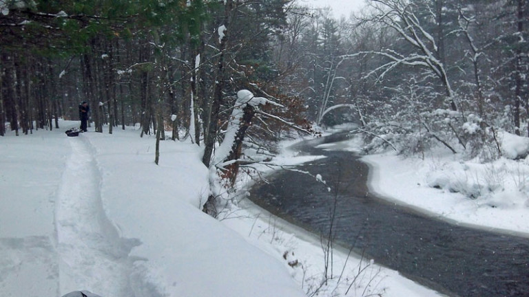 Winter Camping on the Silver Creek Pathway – Luther, Michigan ...